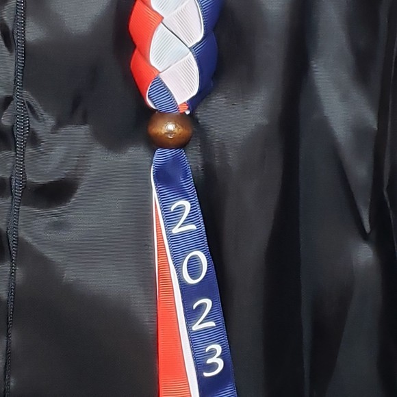 Hand Crafted | Accessories | Graduation 225 Ribbon Stole Sash Red White ...